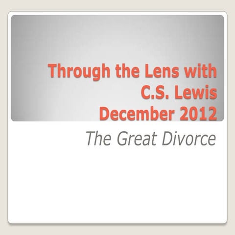 The Great Divorce | PPTX