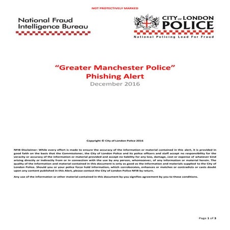 Greater manchester police phishing email alert | PDF