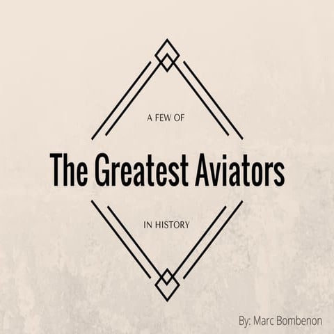 Legendary Aviators And Aircraft | PPT