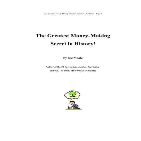 Greatest Money Making Secret | PDF