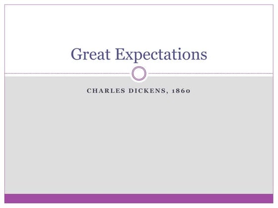 Great expectations by Charles Dicksen | PPTX | Fiction | Books and ...