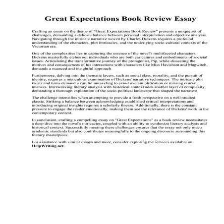 Great Expectations Book Review Essay.pdf