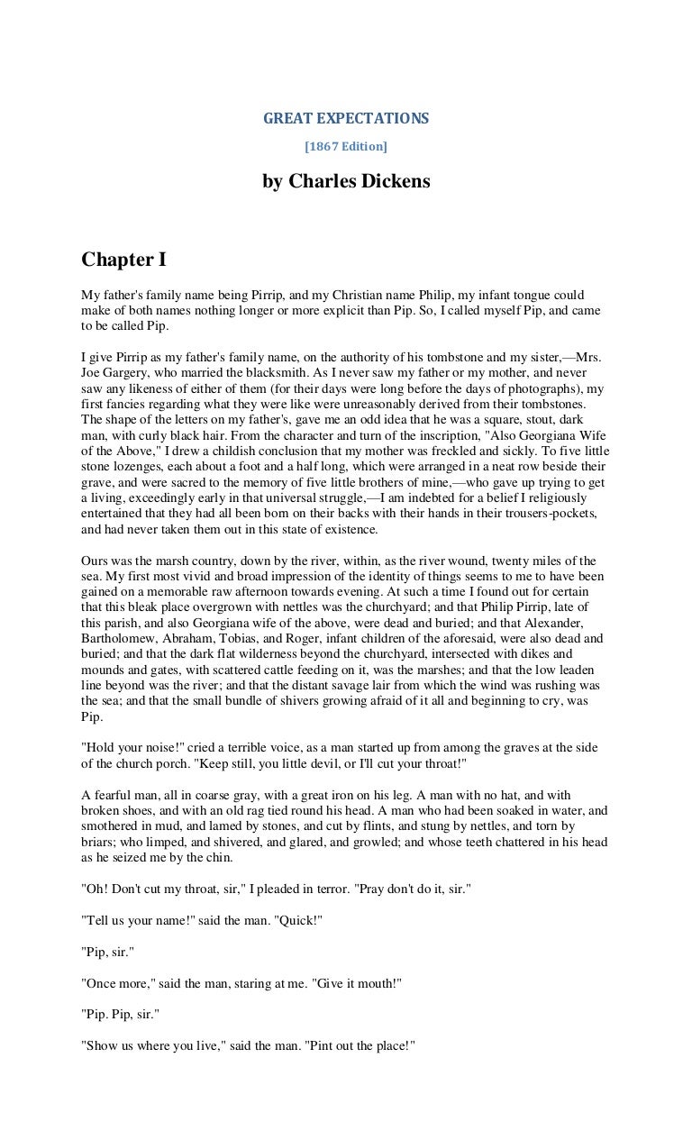 Great expectations by charles dickens