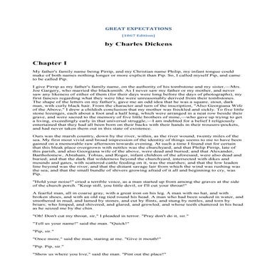 Great expectations by charles dickens | DOCX