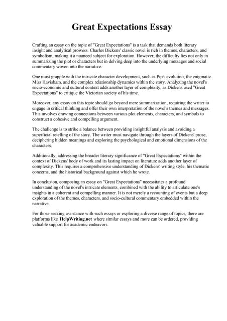 Essay On Great Expectations.pdf