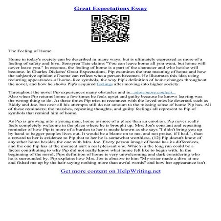 Great Expectations Essay Topics | PDF