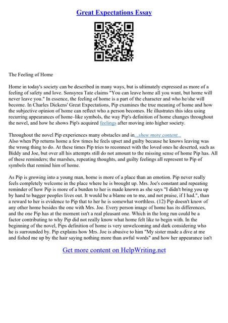 Great Expectations Book Review Essay | PDF