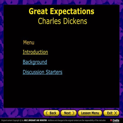 Great expectations introduction powerpoint | PPT