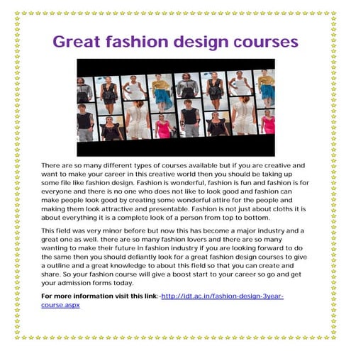 Lots of scope in fashion designing | PDF
