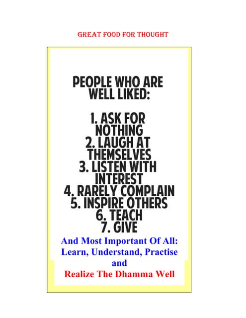 Food for thought | PPT