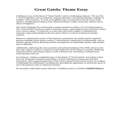 Great Gatsby Theme Essay.pdf