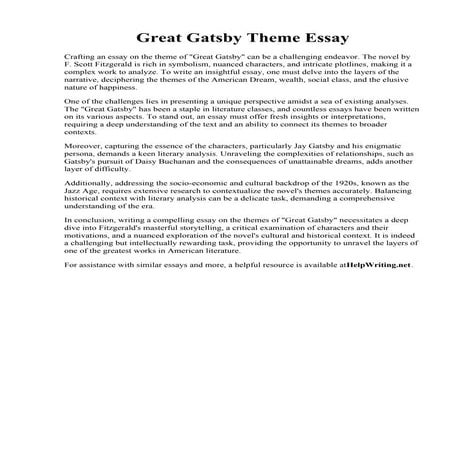Great Gatsby Theme Essay.pdf