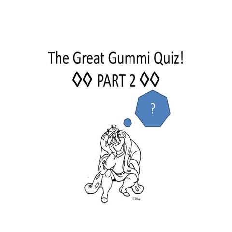Great gummi quiz part 2 | PPTX | Family/Children | Genres