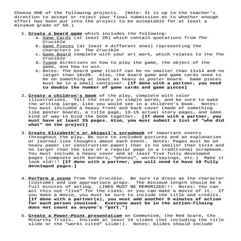 Multi genre project rubric | PDF