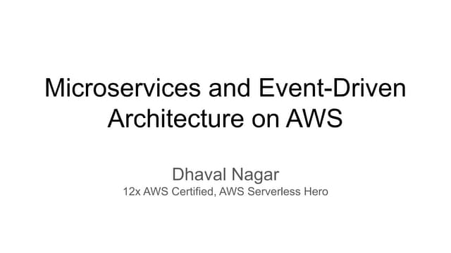 GreatLearning Webinar - Microservices and Event-Driven Architecture.pdf GreatLearning Webinar - Microservices and Event-Driven Architecture.pdf