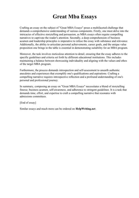 Cornell Mba Essays.pdf | Education