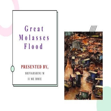 Great Molasses Flood or boston molasses food | PPTX