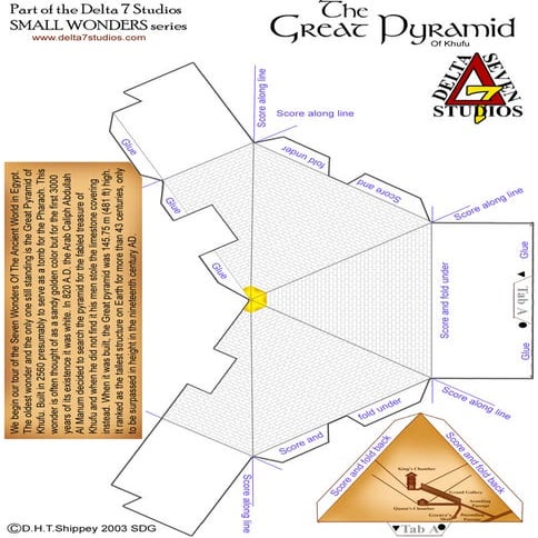Papercraft Great pyramid | PDF