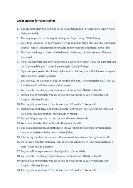 50 MOTIVATIONAL QUOTES | PDF