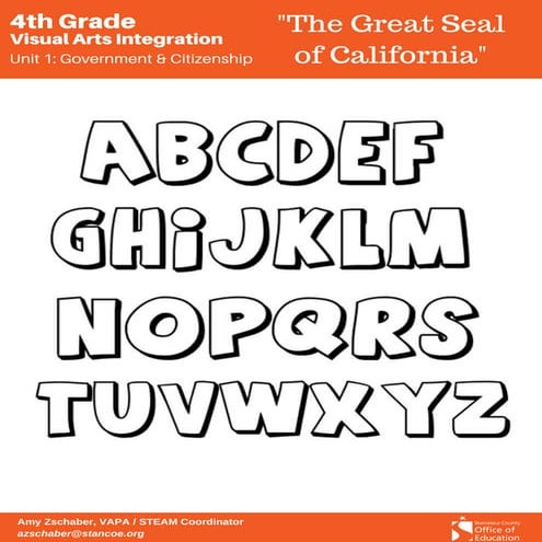 Great seal of california block letter alphabet | PDF