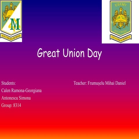 English project - great union day | PPTX