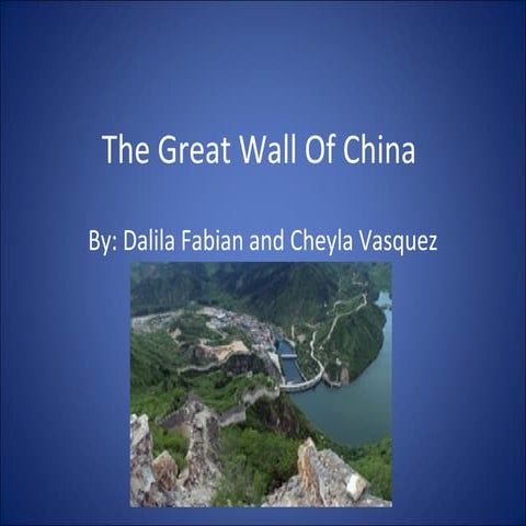 Great Wall of china | PPTX