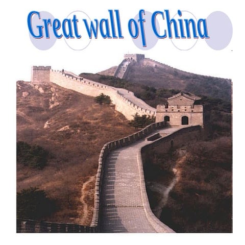 Presentation the great wall of china | PPTX