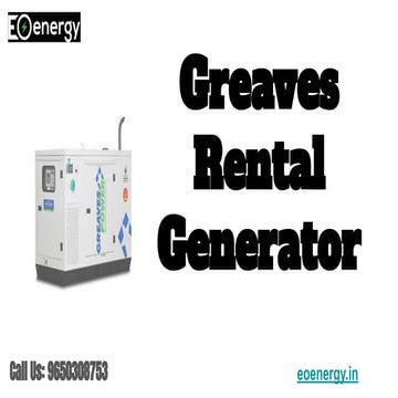 Greaves rental generator | PPT