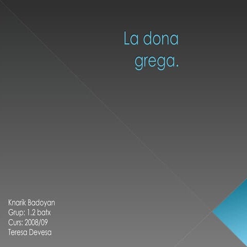 La dona grega | PPT