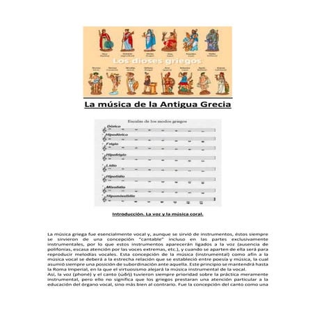 Grecia. música vocal | PDF