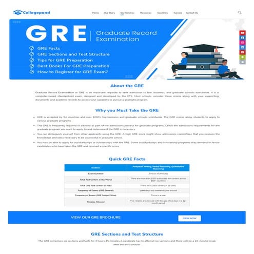 GRE Coaching Classes Online GRE Preparation - Collegepond | PDF