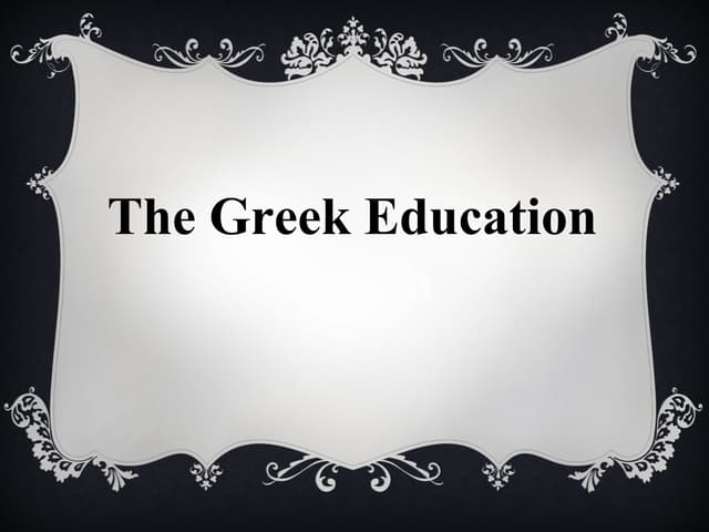 Educational system in Greece | PPTX