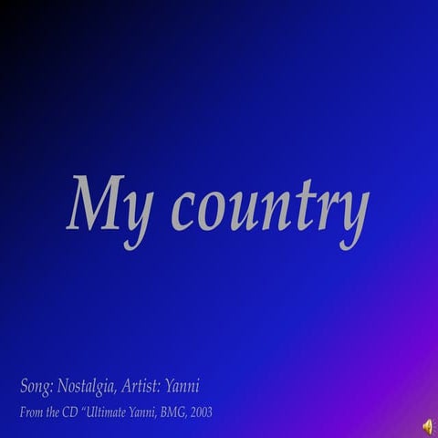 Greece_My_country | PPTX | World/International Music | Music