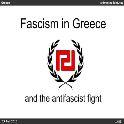 Fascism in Greece and the Antifascist Fight | PDF