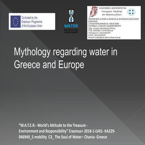 Greece c3 mythology regarding water in greece and europe | PPTX