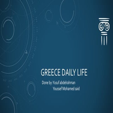 Greece daily life | PPTX