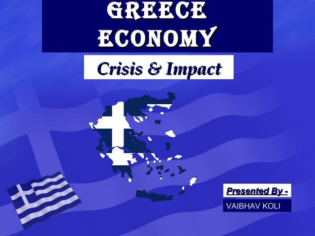 Greece Crisis | PPTX | Financial Crisis | Economy