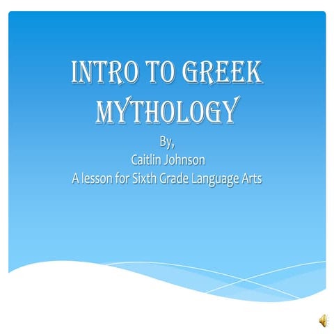 Greece mythology | PPTX