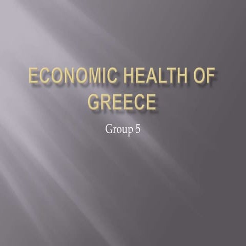 Greece economy | PPTX