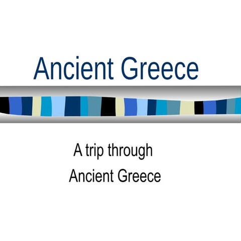 Introduction to Ancient Greece powerpoint | PPT