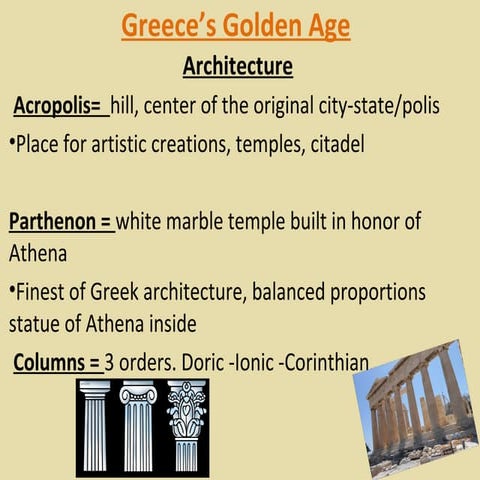 Greece’s Golden Age - Notes #4 | PPT