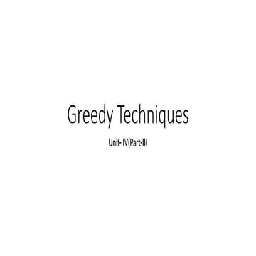 daa-unit-3-greedy method | PPTX
