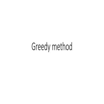 Greedy Technique Algorithm Design Techniques Using Data Structures Ppt