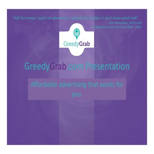 Greedy grab presentation | PPT