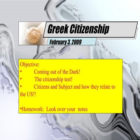 Greek Citizenship | PPT