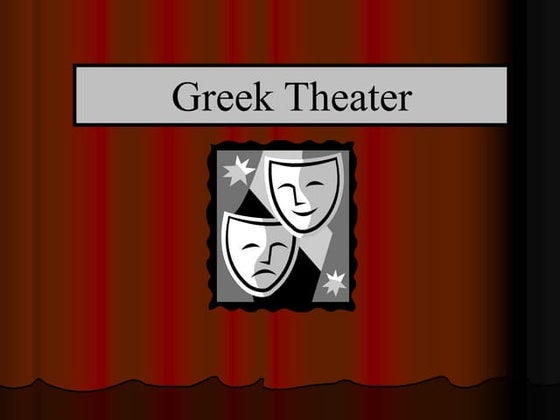 Greek Theatre | PPT