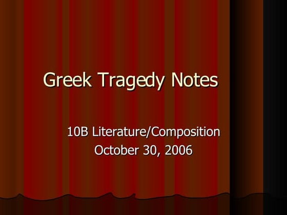 Oedipus and tragedy | PPT