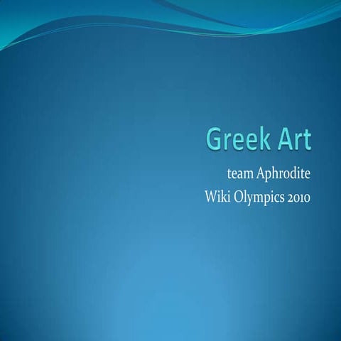 Greek Art | PPTX