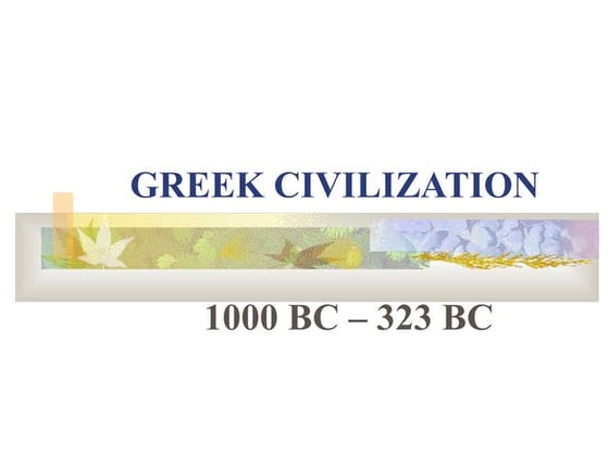 Greek civilization | PPT