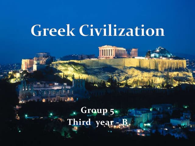 Contributions of Greek Civilization | PPTX
